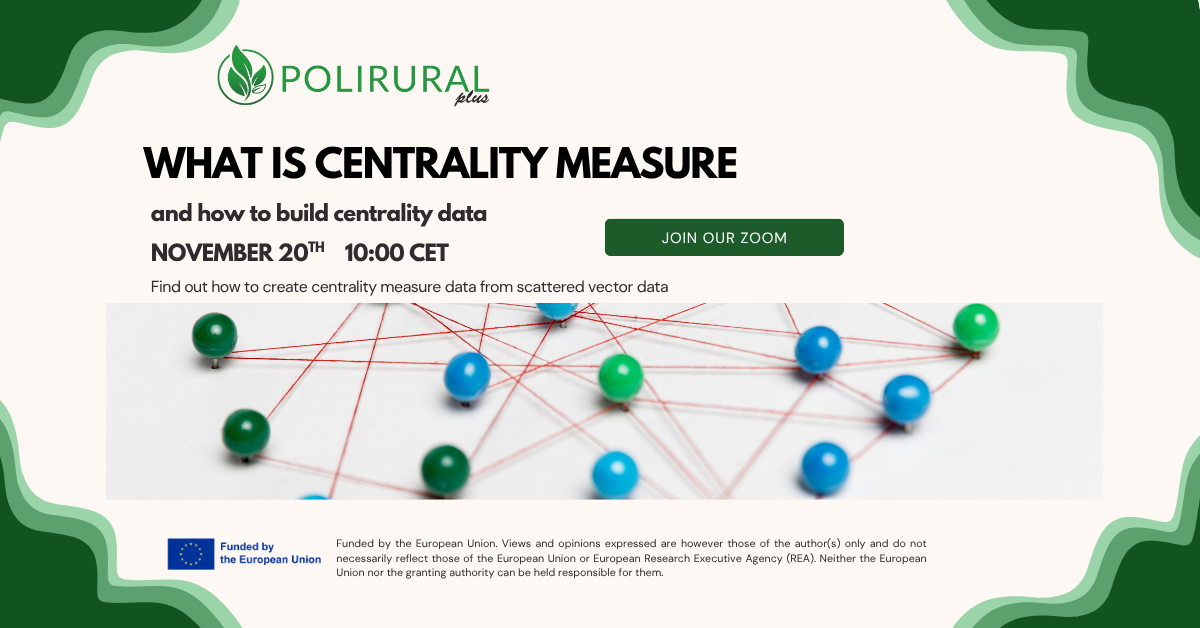 Join our next webinar: What is Centrality Measure? — PoliruralPlus
